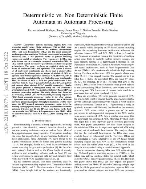 pdf deterministic vs non deterministic finite automata in automata processing