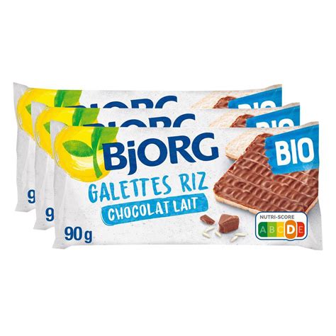 Acheter Promotion Bjorg Galettes Riz Chocolat Lait Bio Lot De 3x90g
