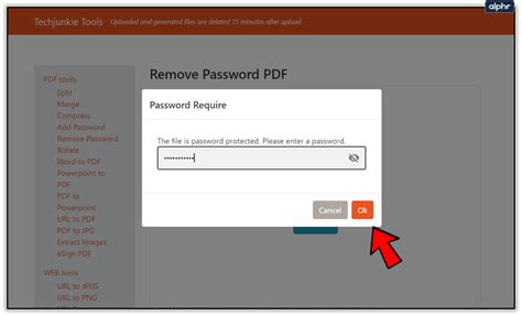 how to remove a password from a pdf file