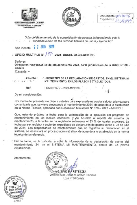 UGEL 08 Cañete