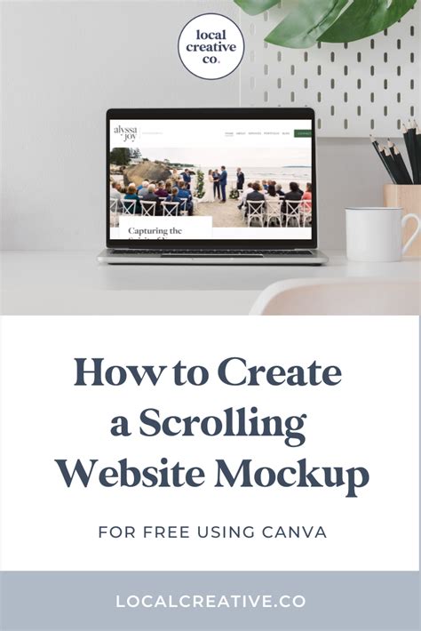 How To Create A Scrolling Website Mockup For Your Web Design Portfolio
