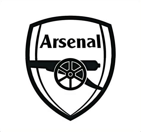 Arsenal Logo Black And White
