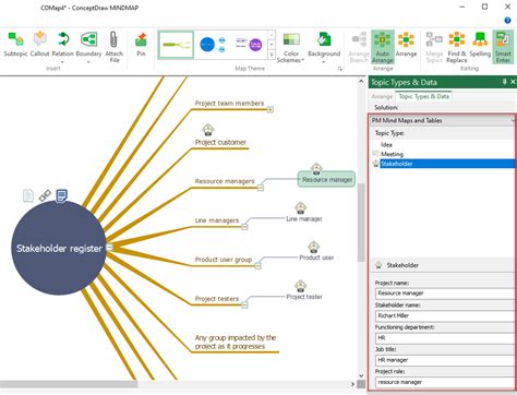 Creating A Project Stakeholders List ConceptDraw HelpDesk