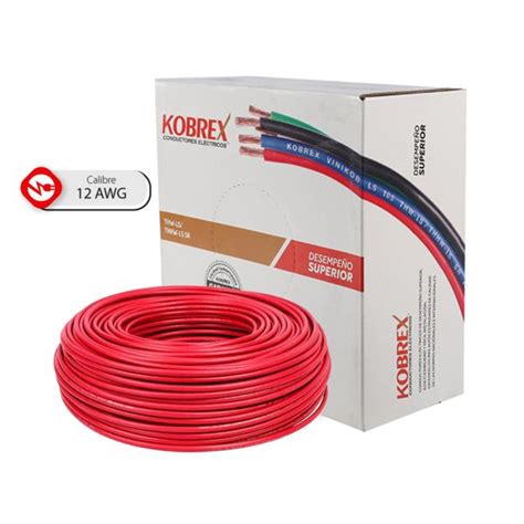 CAJA 100M DE CABLE THW CALIBRE 12 AWG KOBREX KOB 12 Eléctrica e
