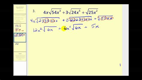 adding and subtracting radicals youtube