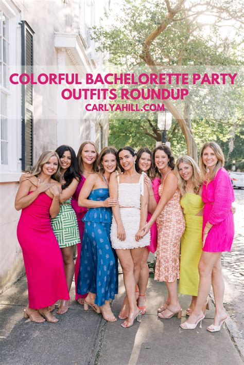 Colorful Bachelorette Party Outfits Roundup Carly A Hill