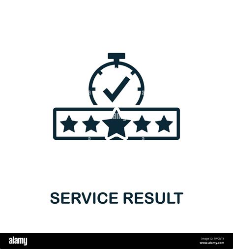 Service Result Vector Icon Symbol Creative Sign From Quality Control