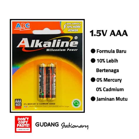 Jual Baterai AAA ABC Alkaline Isi 2 Pcs Shopee Indonesia