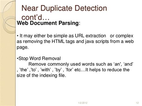 novel and efficient approch for detection of duplicate pages in web c…