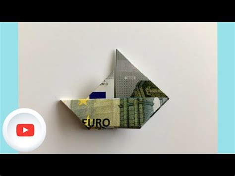 Geldscheine falten für Geldgeschenke Schiff Boot Einfach Geld