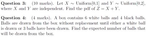 solved let x ~ uniform[0 1] and y ~ uniform[0 2] where x
