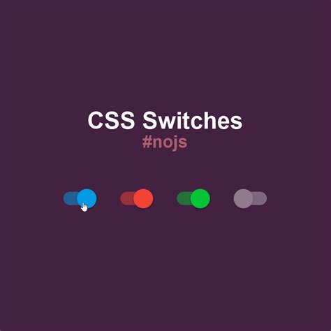 pure css switches coding fribly