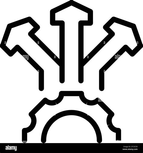 Problem Many Options Solution Icon Outline Vector Making Decision