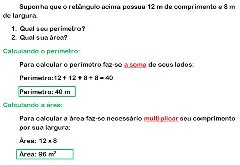 Diferen A Entre Rea E Per Metro Ensinar Hoje