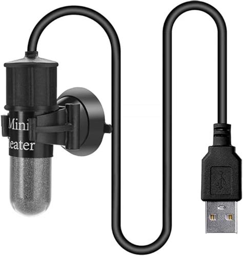 DONGKER Mini Submersible Heater 10W USB Aquarium Fish Tank Heater 26