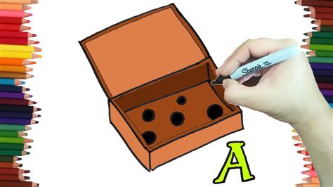 Como Dibujar Una Caja ABIERTA Dibujos Con La Letra A YouTube