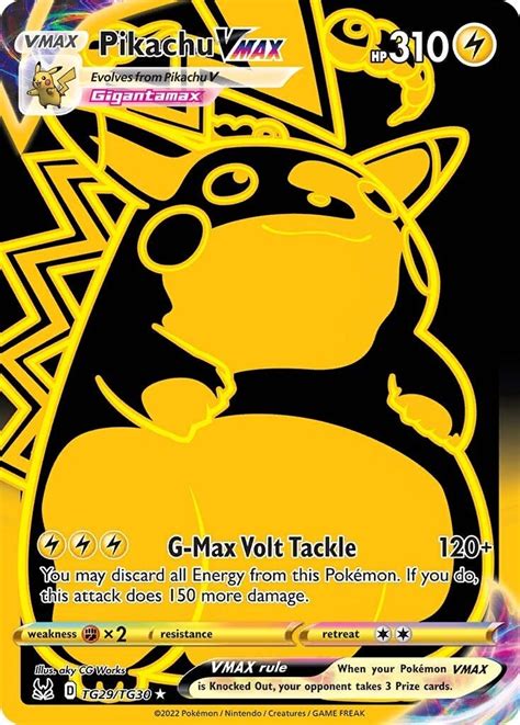 Pikachu Vmax Swsh Lost Origin Trainer Gallery Swsh Tg