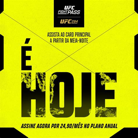 Ufc Fight Pass Brasil On Twitter Chegou O Ufc Hoje O Card