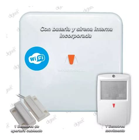 Kit Alarma Casa Inalámbrica Marshall Ip Wifi Domiciliaria
