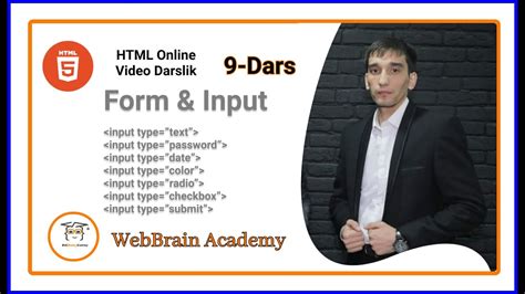 Html Forms Inputs Html Uzbek Youtube
