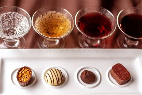 Wine And Chocolate Tasting Stock Image Image Of Treat 306965961