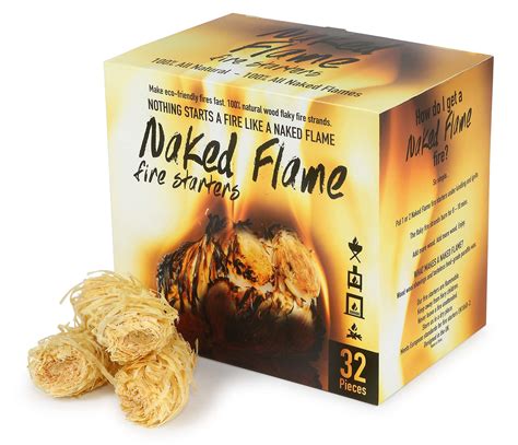 Buy Naked Flame Fire Starters Natural Fast Lighting Charcoal Starters