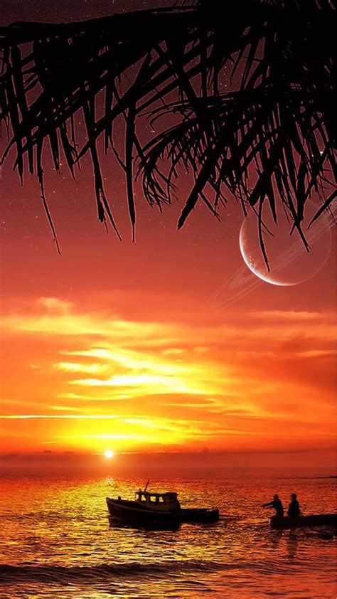 Boats At Sunset Wallpapers Wallpaper Cave