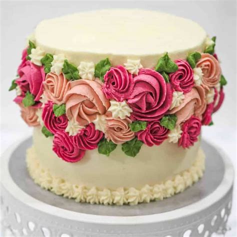 Rosette Cake Buttercream Cake Recipe Decorated Treats