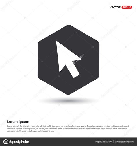 Mouse Cursor Arrow Icon Stock Vector Image By Ibrandify 131504600