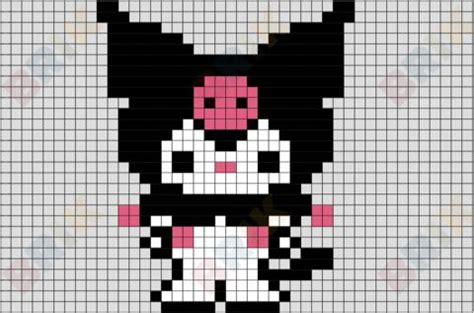 Kuromi In 2022 Pixel Art Grid Pixel Art Pattern Pixel Art The Best
