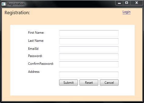 Login And Registration Process In Wpf Application
