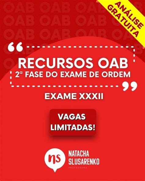 Recurso Oab Fase Exame Xxxii Online Sympla