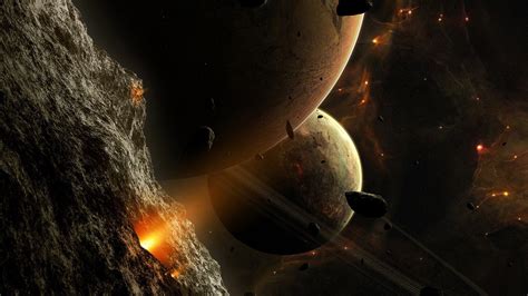 Fond d écran 1920x1080 px astéroïde planète espace Art de l