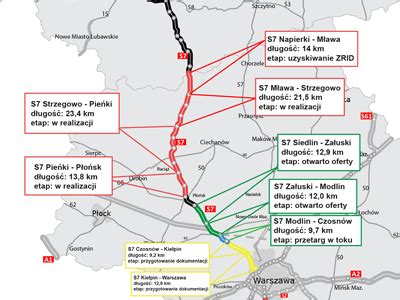 Otwarto oferty na budowę 2 odcinków S7 Płońsk Czosnów NBI