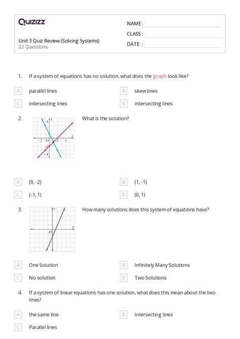 Solving Systems Of Equations Worksheets With Three Variables