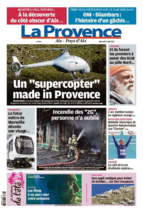 La Provence N20220817 du 17 août 2022 à télécharger sur iPad