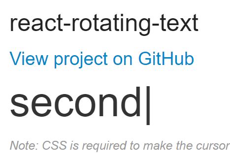 React Rotating Text Component Reactscript