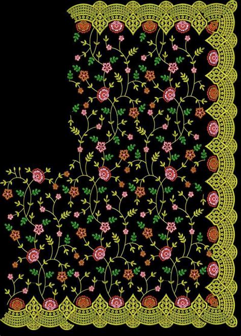15 Pallu Embroidery Designs Collare Sartesanos Italianos