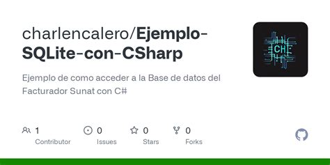 Github Charlencalero Ejemplo Sqlite Con Csharp Ejemplo De Como