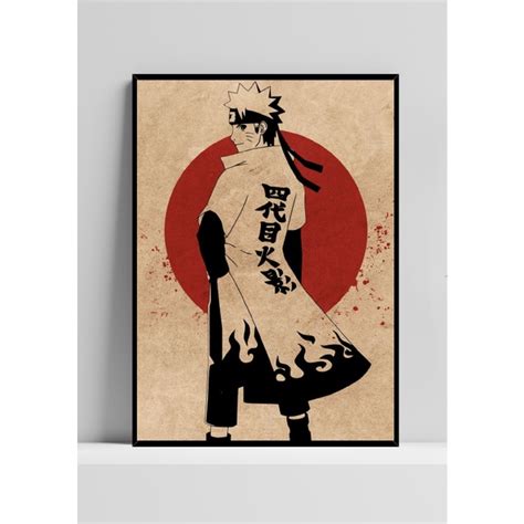 Quadro de mdf poster moldura Anime Mangá Naruto Shopee Brasil