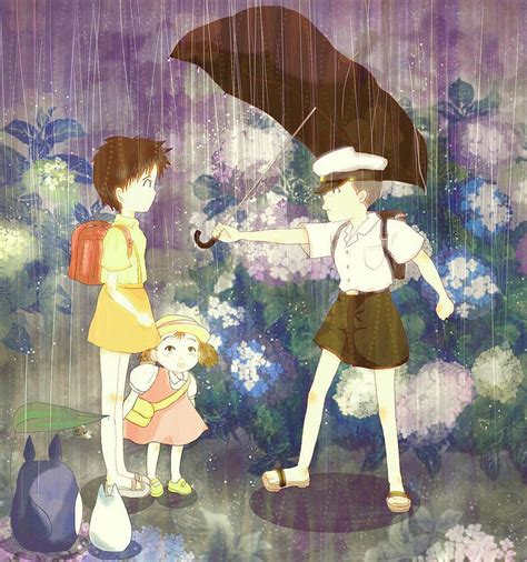 Neighbor Totoro Satsuki Kanta Mei My Friend Totoro HD Phone Wallpaper