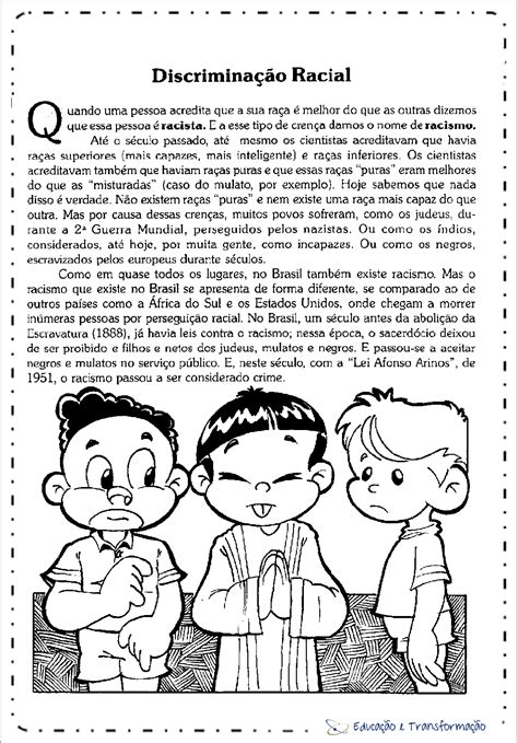 Texto Dissertativo Argumentativo Sobre O Racismo No Brasil Texto Exemplo