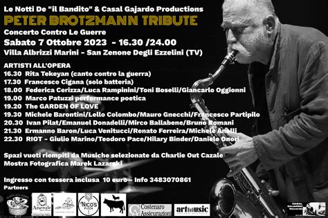 MUSICA Un tributo a Peter Brötzmann Olimpia in Scena