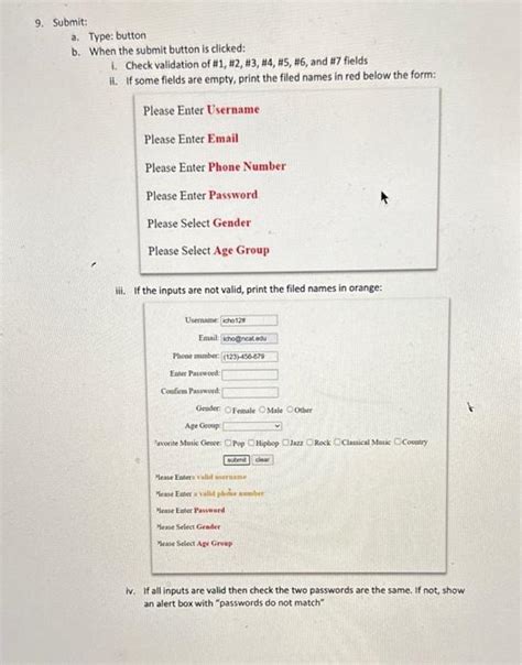 solved 10pt write an html document form that has