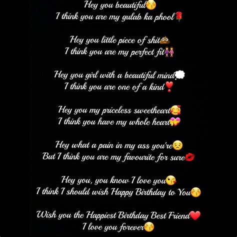 A Short Cute Funny Message For You Best Friend On Her Birthday