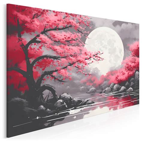 Sakura nowoczesny obraz na płótnie 120x80 cm