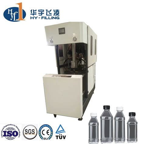 Semi Automatic Pet Plastic Preform Jar Stretch Water CSD Juice Bottle