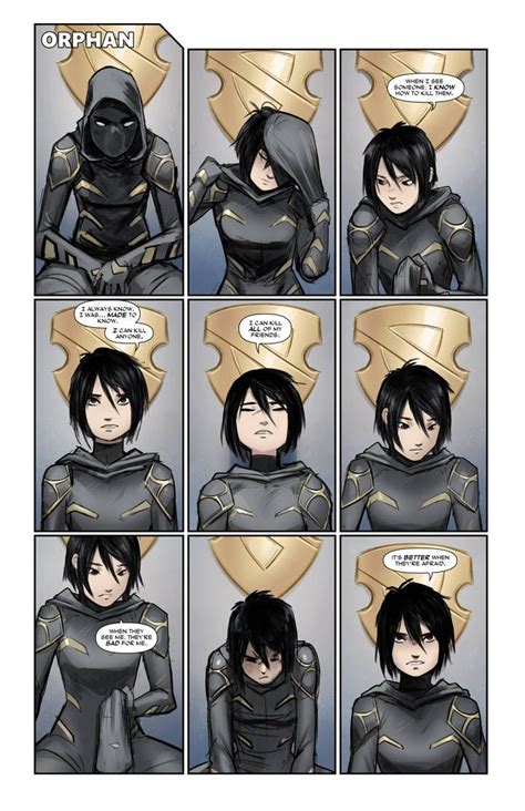 A Comic Strip With An Image Of A Person In Armor