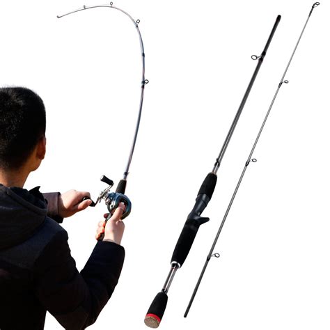 Sougayilang 2 Seções Vara De Pesca Giratória De Fundição De Alto