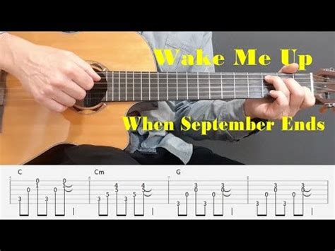Wake Me Up When September Ends Green Day Fingerstyle Guitar With